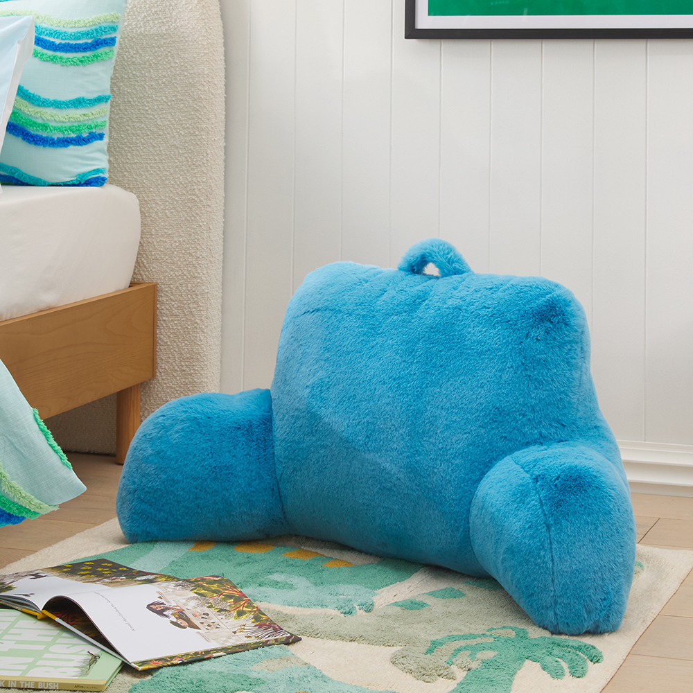 Adairs Kids - Chambray Blue Faux Fur Comfort Buddy | Adairs