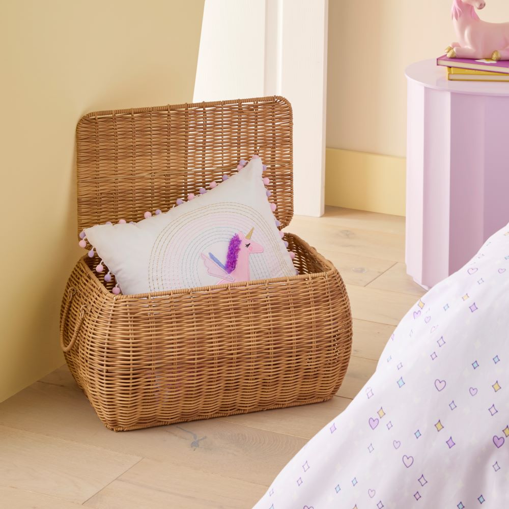 Adairs Kids - Natural Poly Rattan Storage Trunk | Adairs