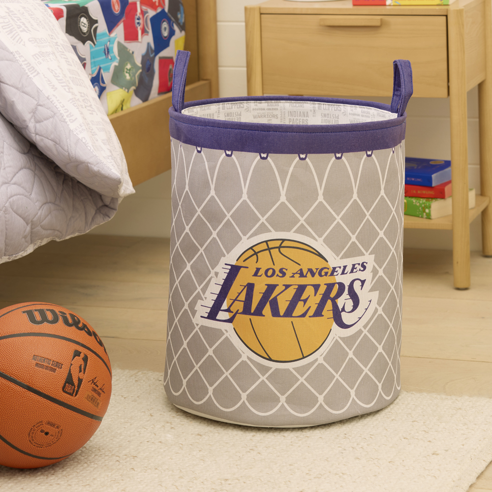 Adairs Kids - NBA LA Lakers Printed Basket | Adairs