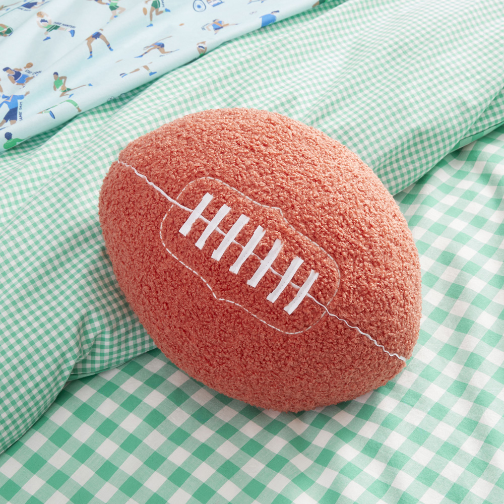 Adairs Kids - Boucle Football Classic Cushion | Adairs