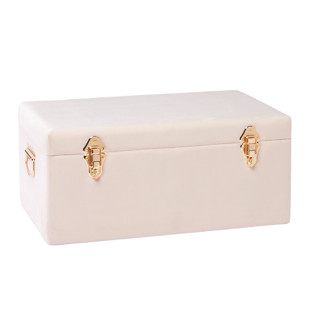Adairs Kids - Heirloom Pink Check Storage Trunk | Adairs