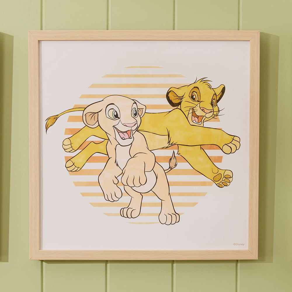 Adairs Kids - Disney The Lion King Simba & Nala Wall Art | Adairs