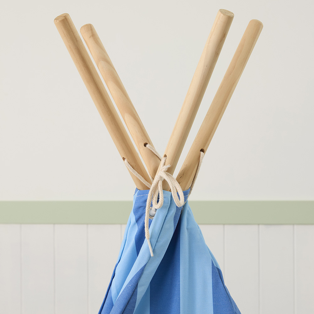 Adairs Kids - Blue Stripe Teepee | Adairs