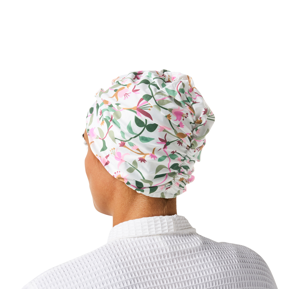 Fuchsia Floral Printed Shower Cap | Adairs