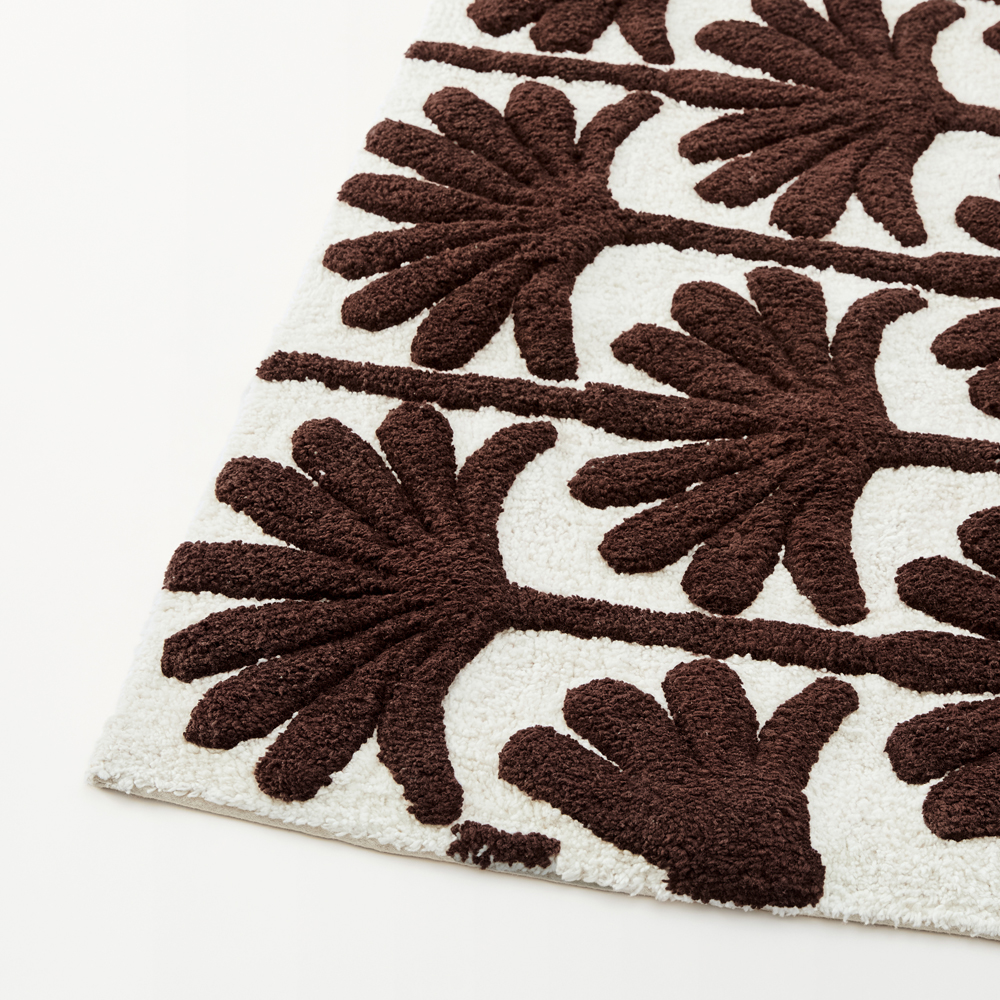 Nature's Resort Chocolate & Natural Bath Mat | Adairs