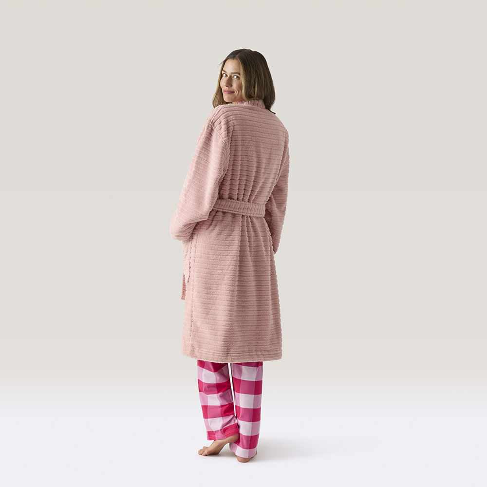 Miller Antique Pink Australian Cotton Bath Robe | Adairs