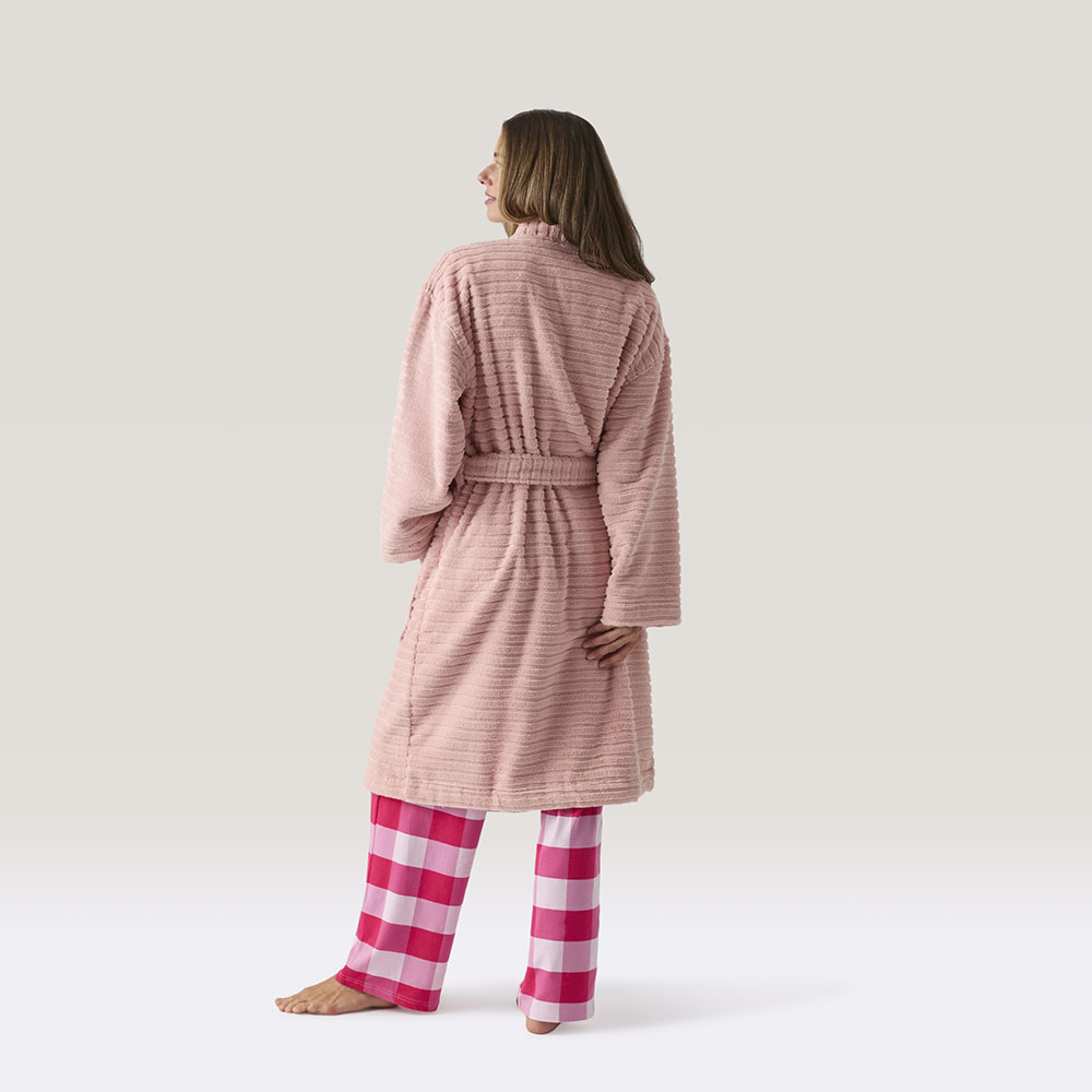 Miller Antique Pink Australian Cotton Bath Robe | Adairs