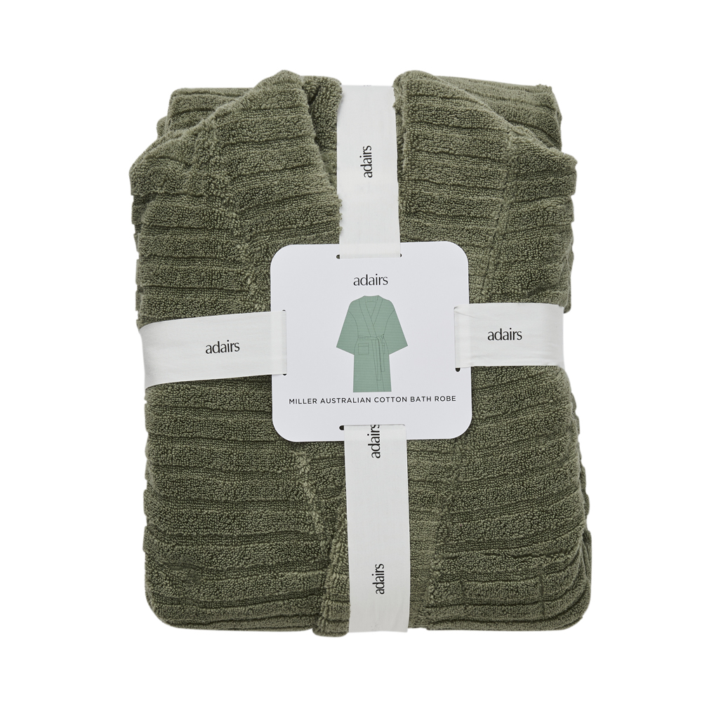 Miller Moss Australian Cotton Bath Robe | Adairs