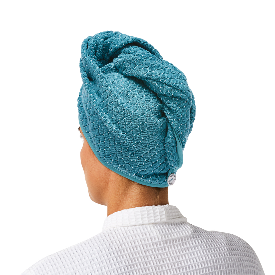 Navara Solid Pine Bamboo Cotton Hair Towel Wrap | Adairs