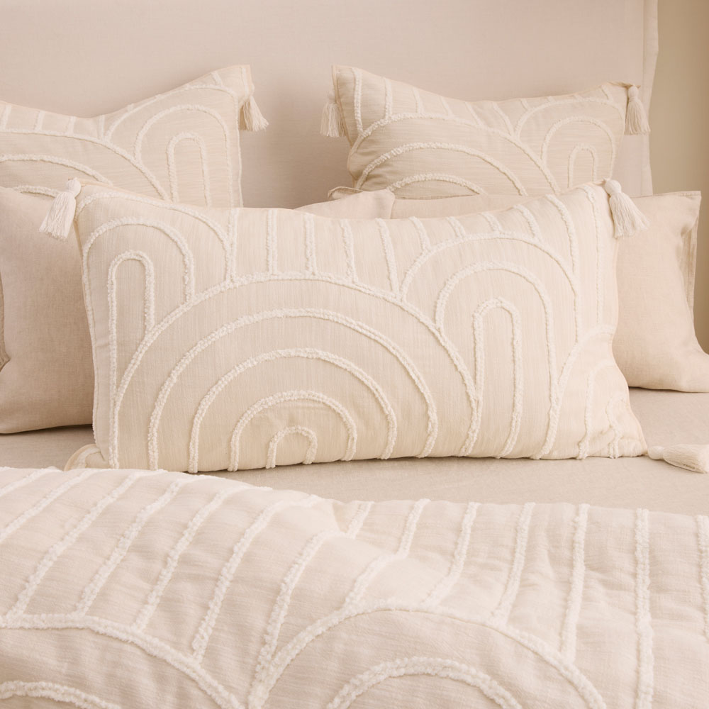 Archie Tufted Macadamia Quilted Coverlet Separates | Adairs
