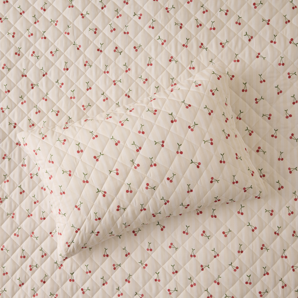 Cherries Quilted Quilt Cover Set | Adairs
