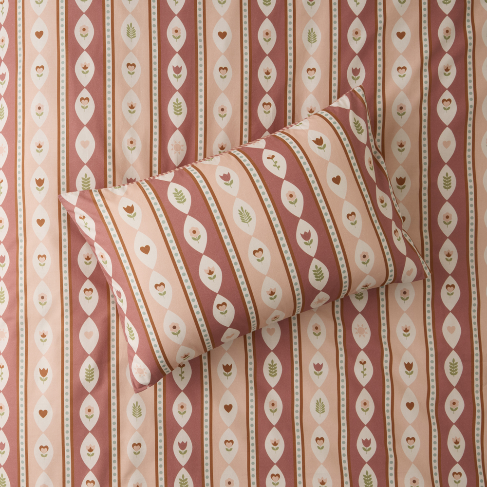 Heidi Floral Dusty Pink Quilt Cover Set | Adairs