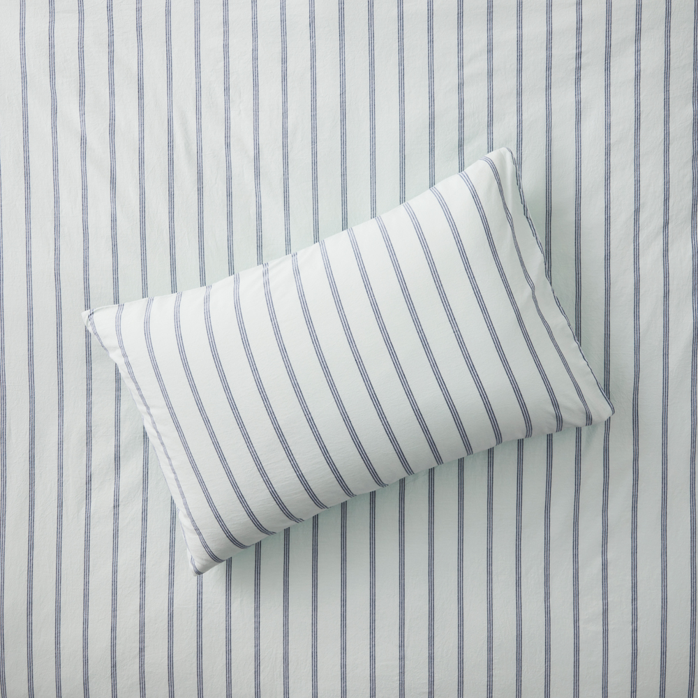 Billie Green & Blue Stripe Quilt Cover Set | Adairs