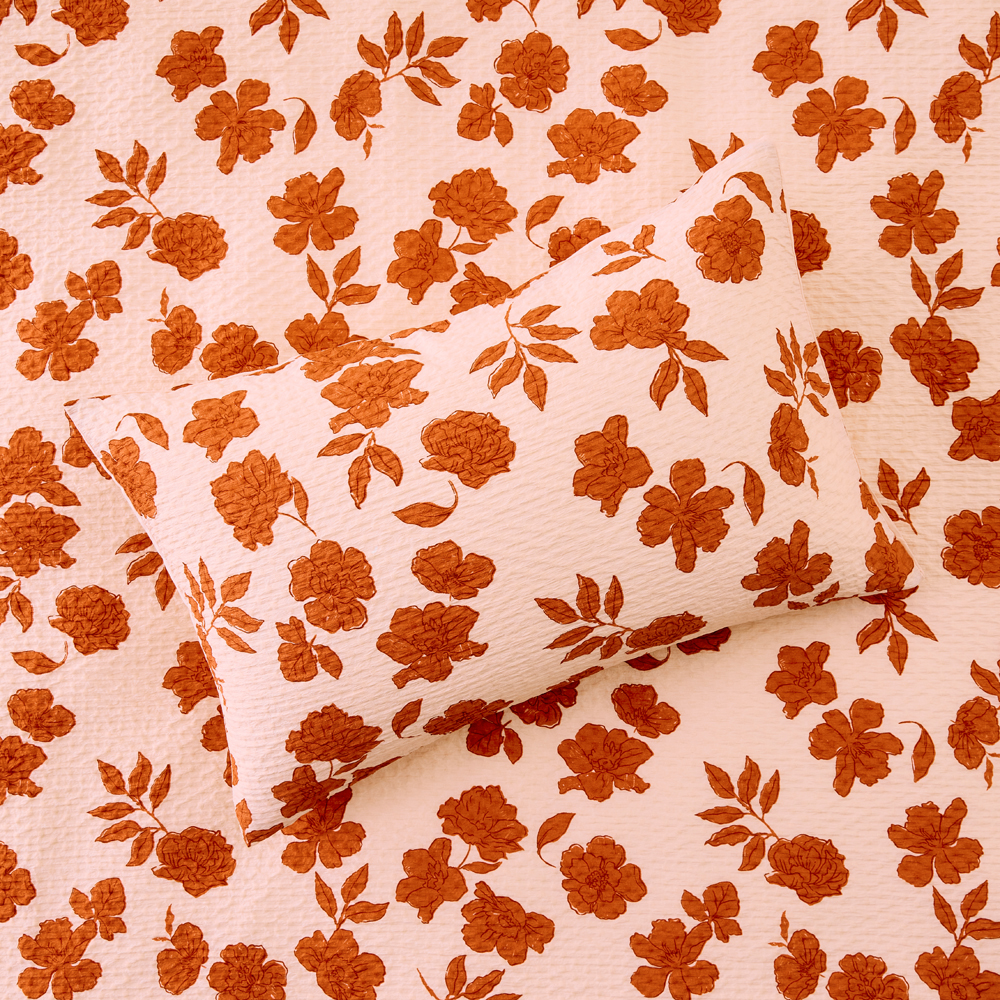 Nancy Floral Dusty Pink Quilt Cover Set | Adairs