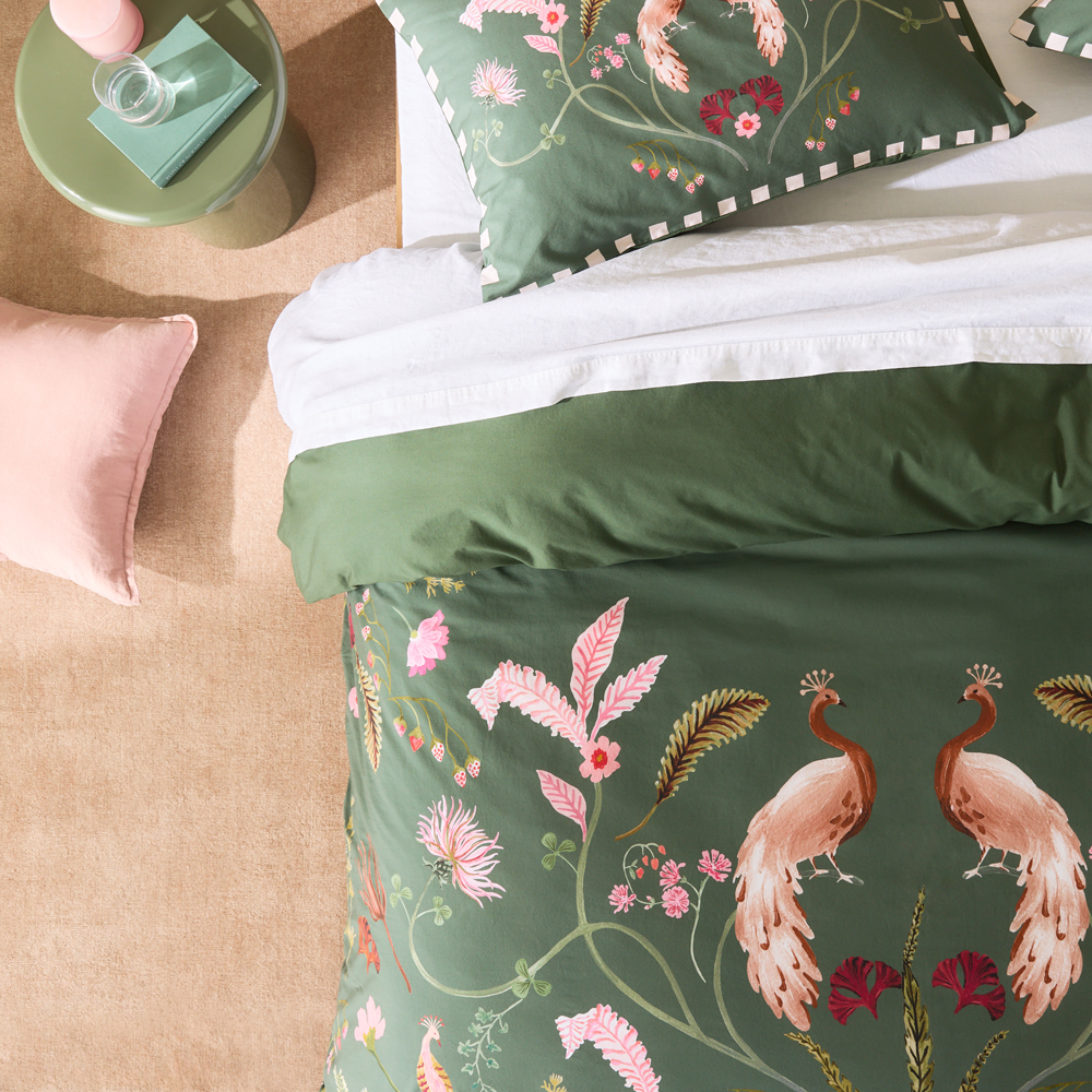 Allegra Green Quilt Cover Set | Adairs