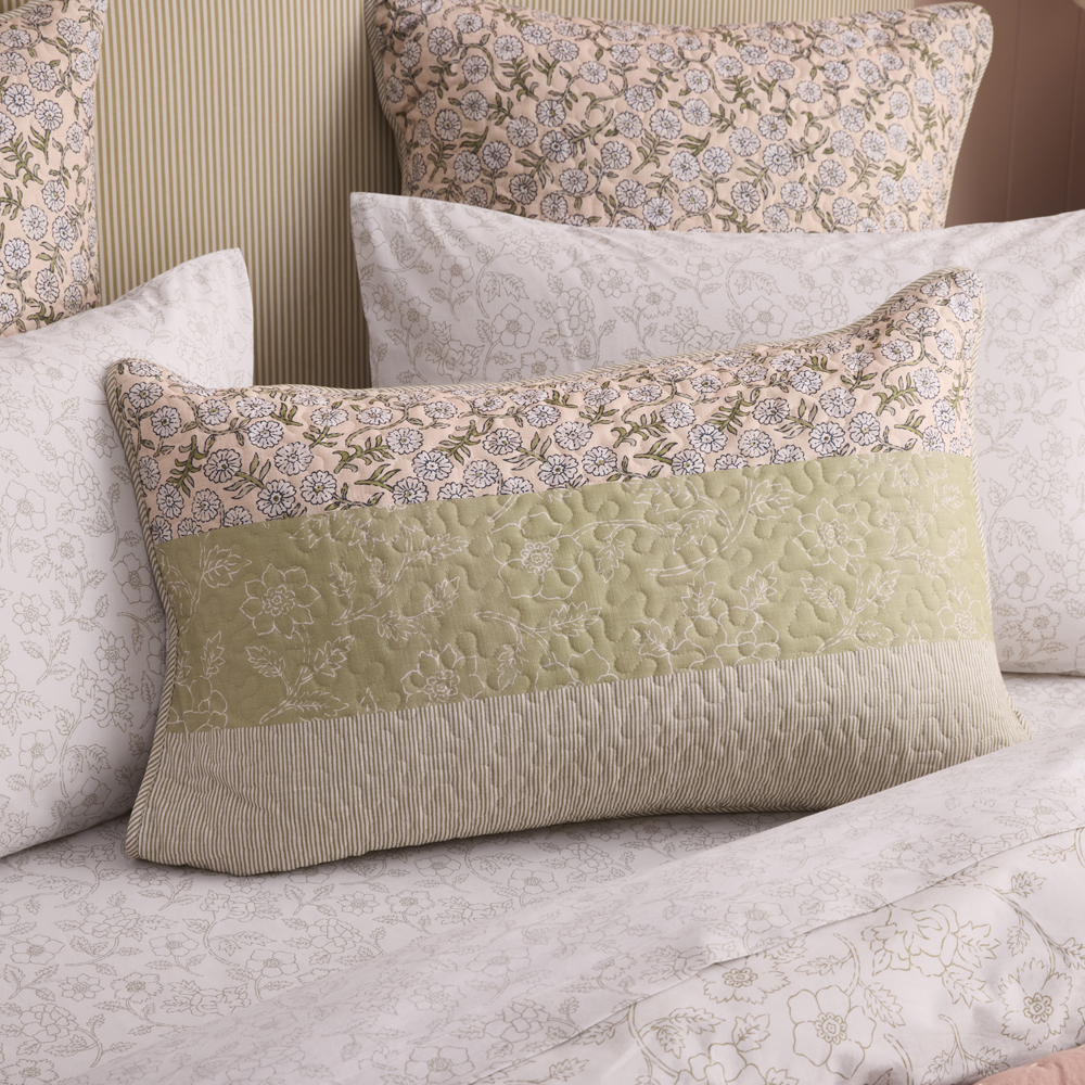 Clovelly Pink Quilted Pillowcases | Adairs