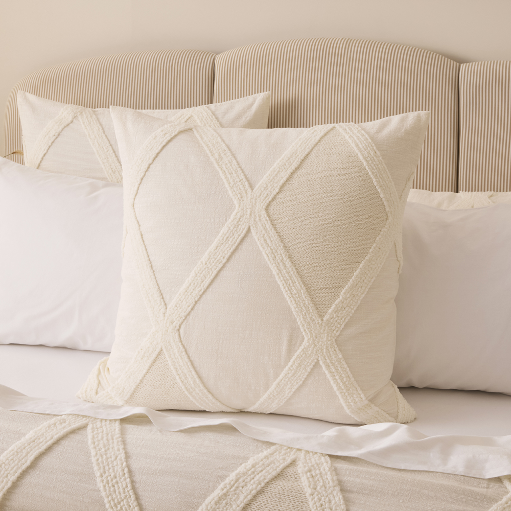 Levi Natural Tufted Quilt Cover Separates | Adairs