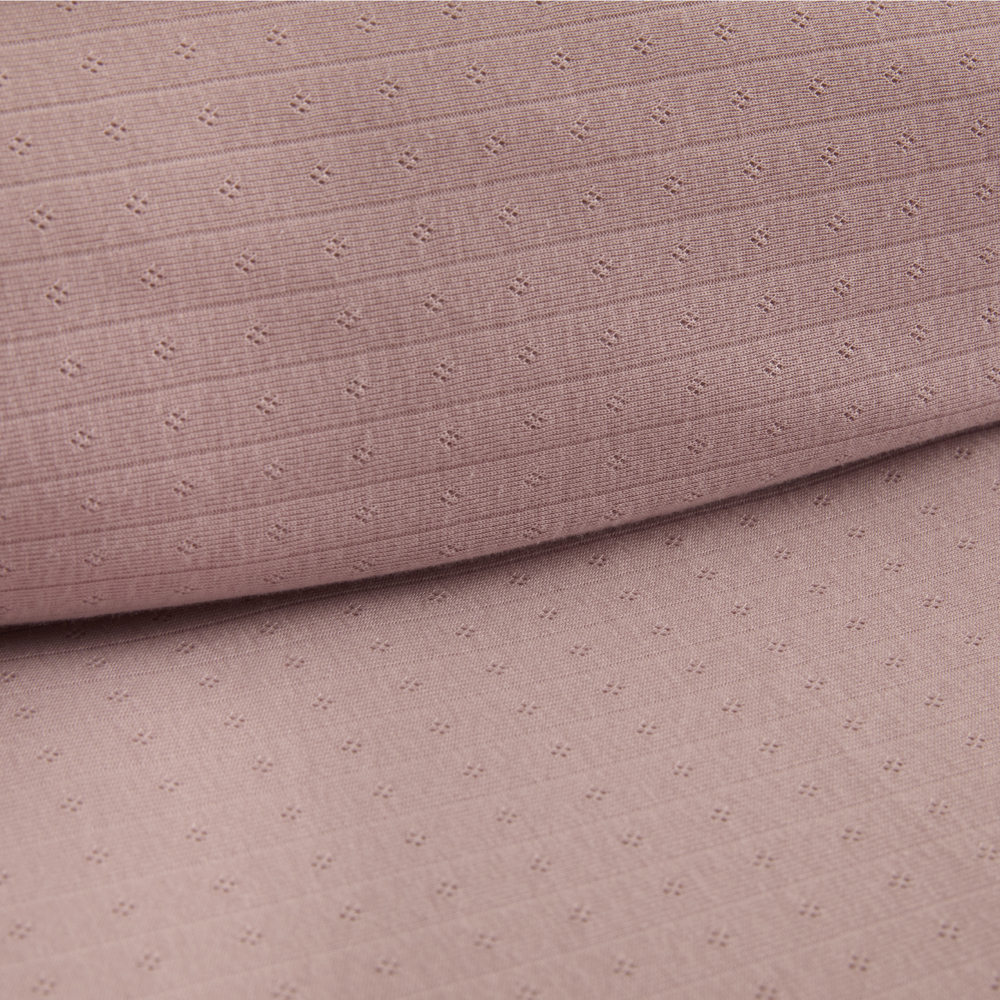 Jersey Pointelle Mauve Quilt Cover Set + Separates | Adairs
