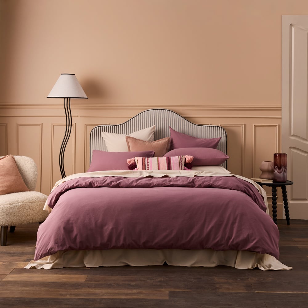 Stonewashed Cotton Mulberry Quilt Cover Separates | Adairs