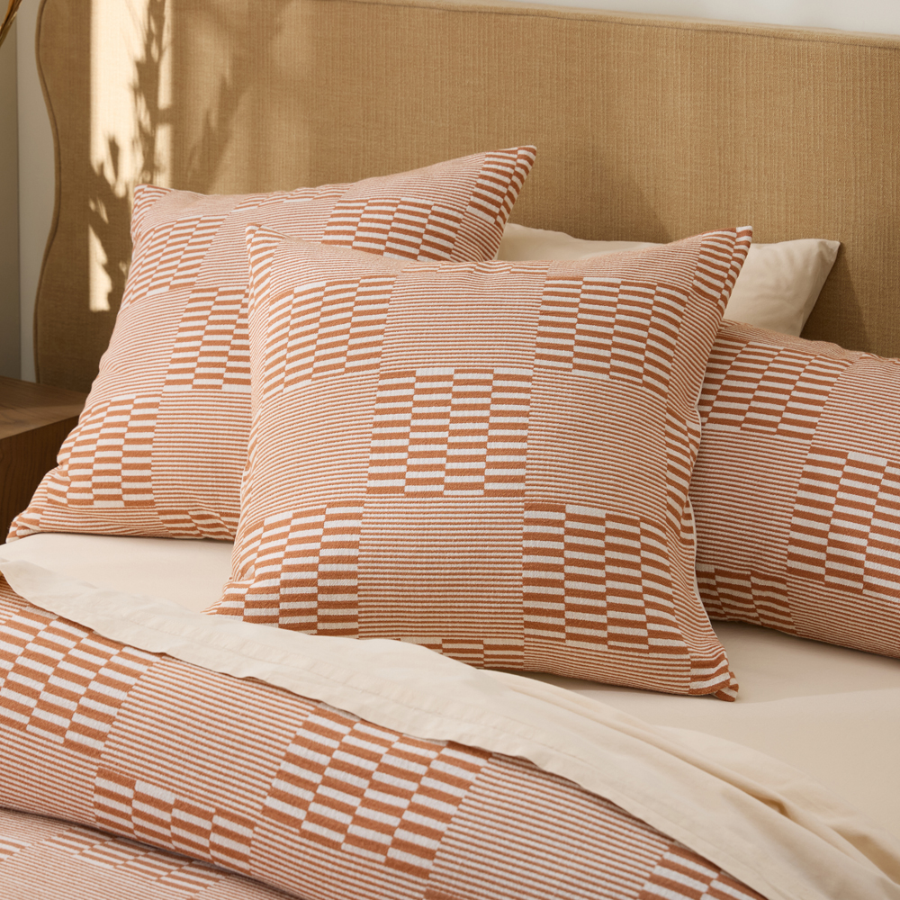 Jasper Rust Quilt Cover Set + Separates | Adairs