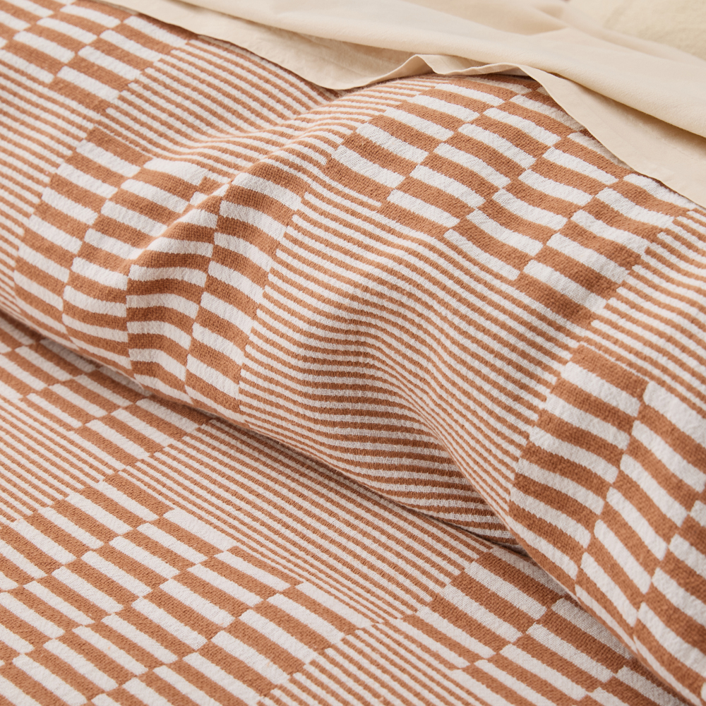 Jasper Rust Quilt Cover Set + Separates | Adairs