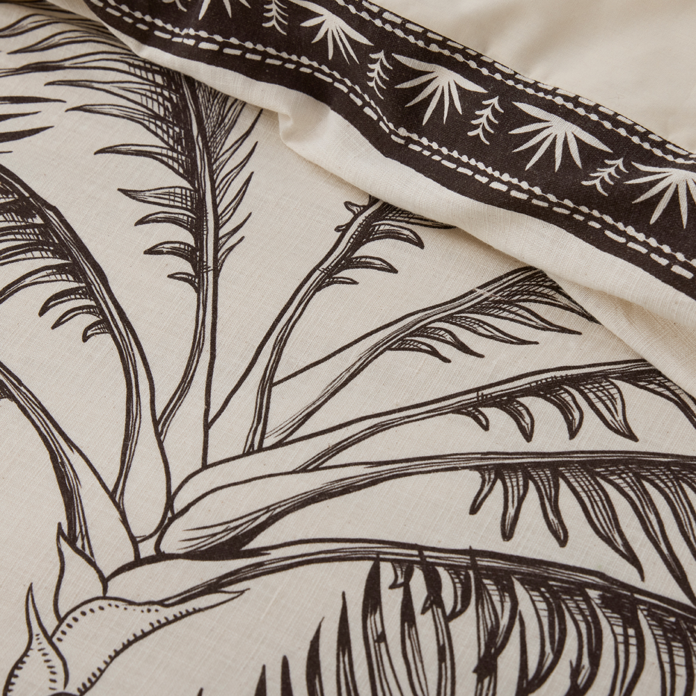 Palm Cove Natural Quilt Cover Set + Separates | Adairs