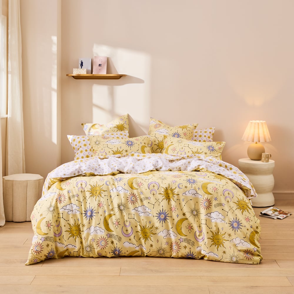 Sweet Dreams Celestial Butter Quilt Cover Set + Separates | Adairs