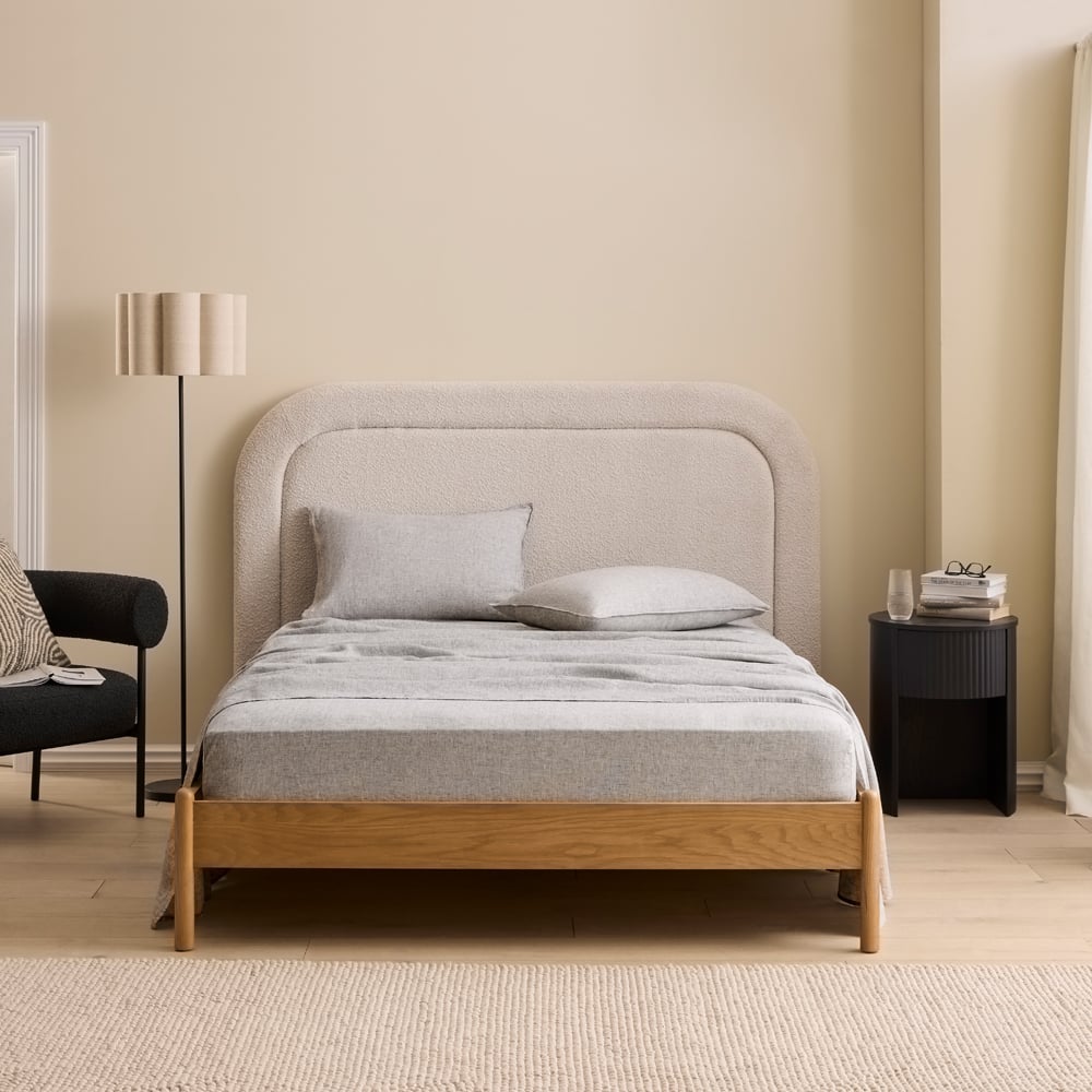 Vintage Washed Linen Salt & Pepper Sheet Separates | Adairs