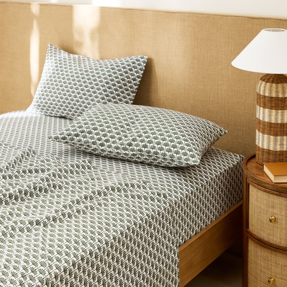 Resort Palm Green Sheet Set | Adairs