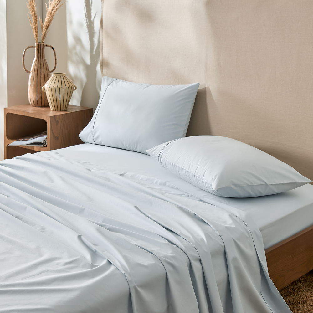 Fresh Misty Blue Sheet Set | Adairs