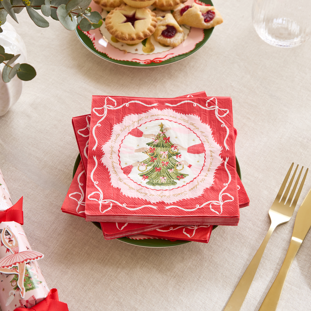 Festive 12 Days of Christmas Paper Napkin Pack of 40 | Adairs