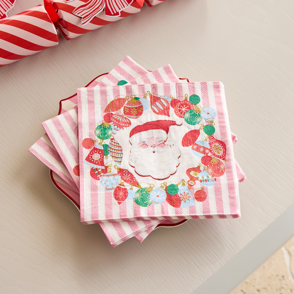 Festive Vintage Christmas Paper Napkin Pack of 40 | Adairs