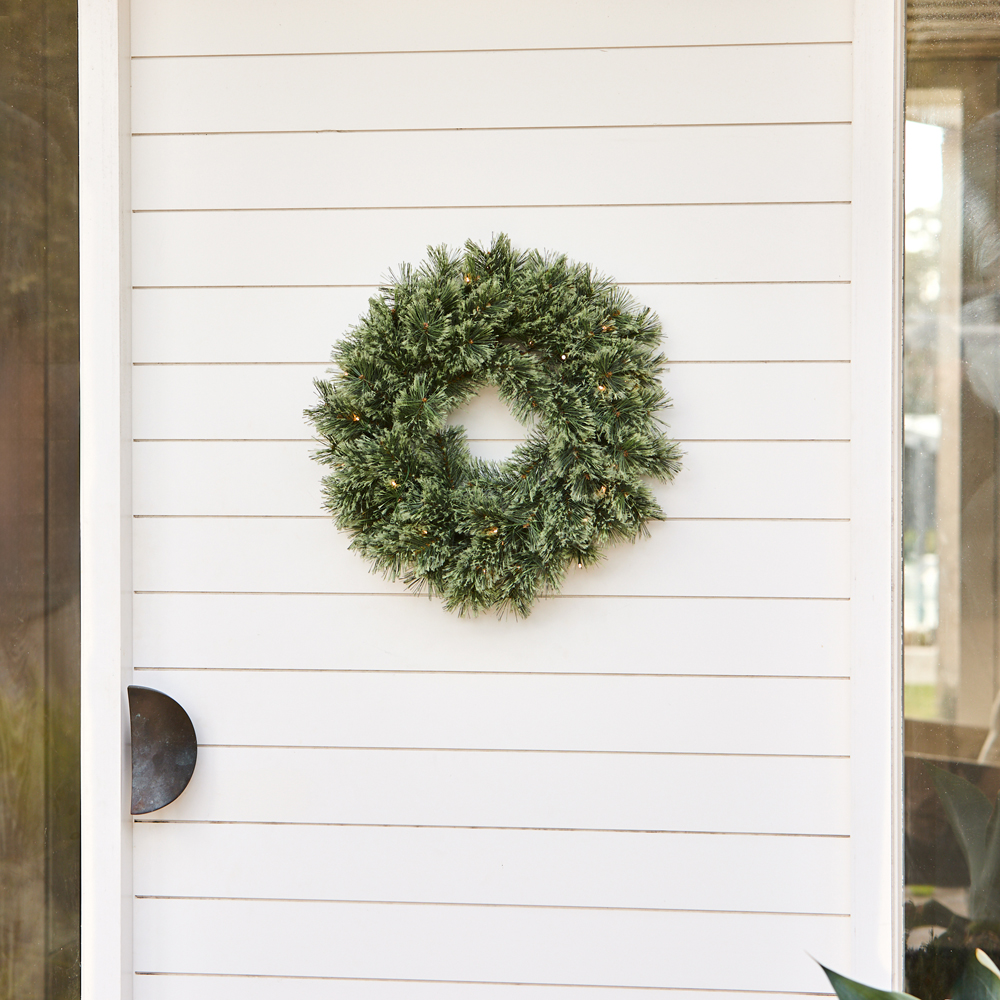 Pine Cashmere Small LED Wreath | Adairs