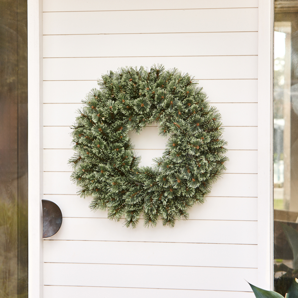 Pine Cashmere Large LED Wreath | Adairs