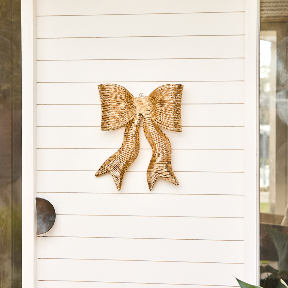 Sparkling Gold Bow with LED Lights | Adairs