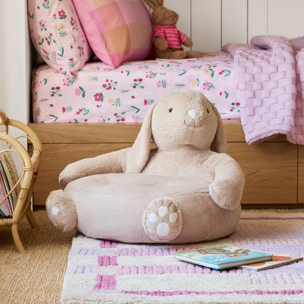 Adairs Kids - Bonnie Bunny Tan Cuddle Chair | Adairs
