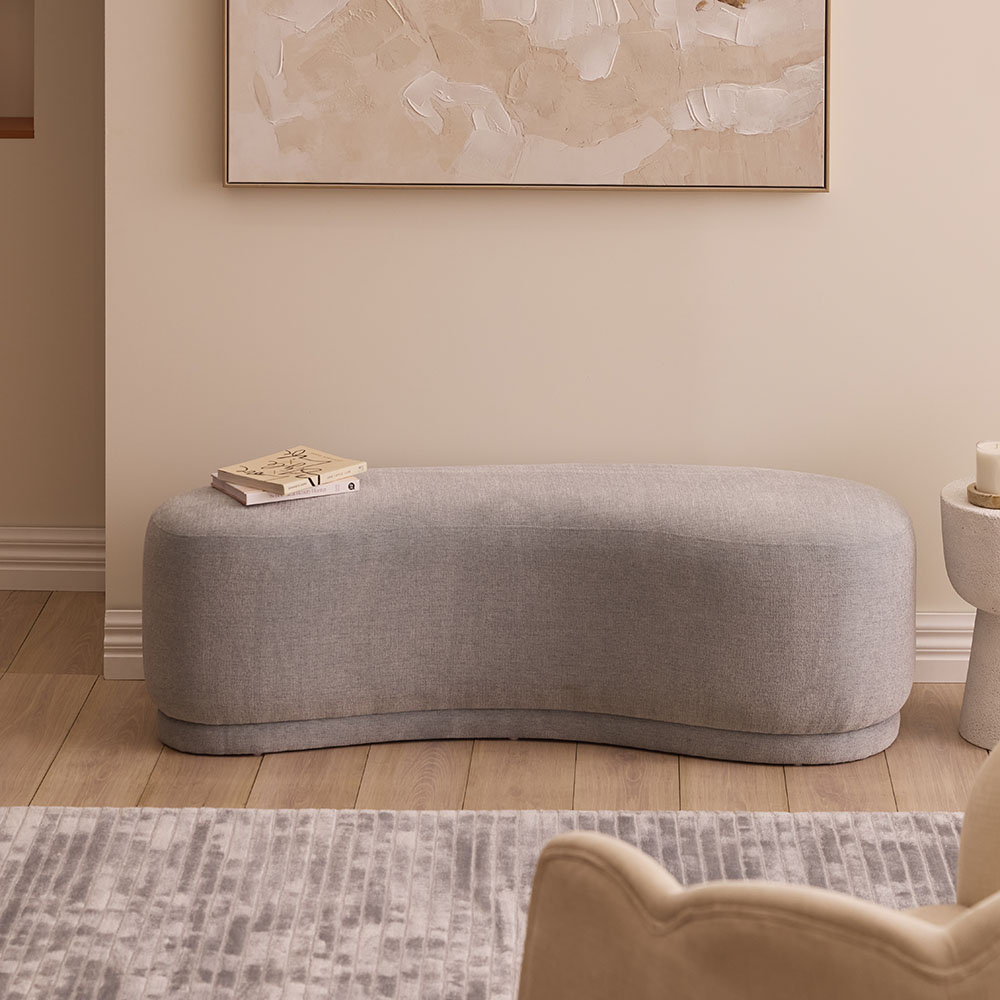 Kidney Seafoam Bench Seat | Adairs