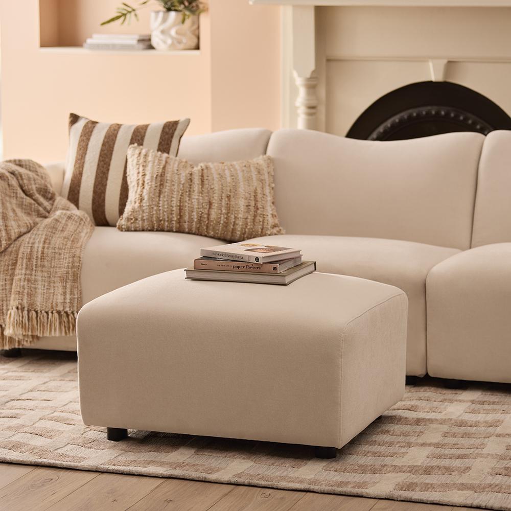Lola Cream Modular Lounge | Adairs