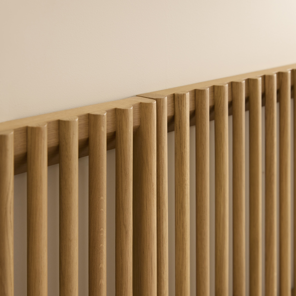 Mark Tuckey Slat Oak Modular Bedhead Panel | Adairs