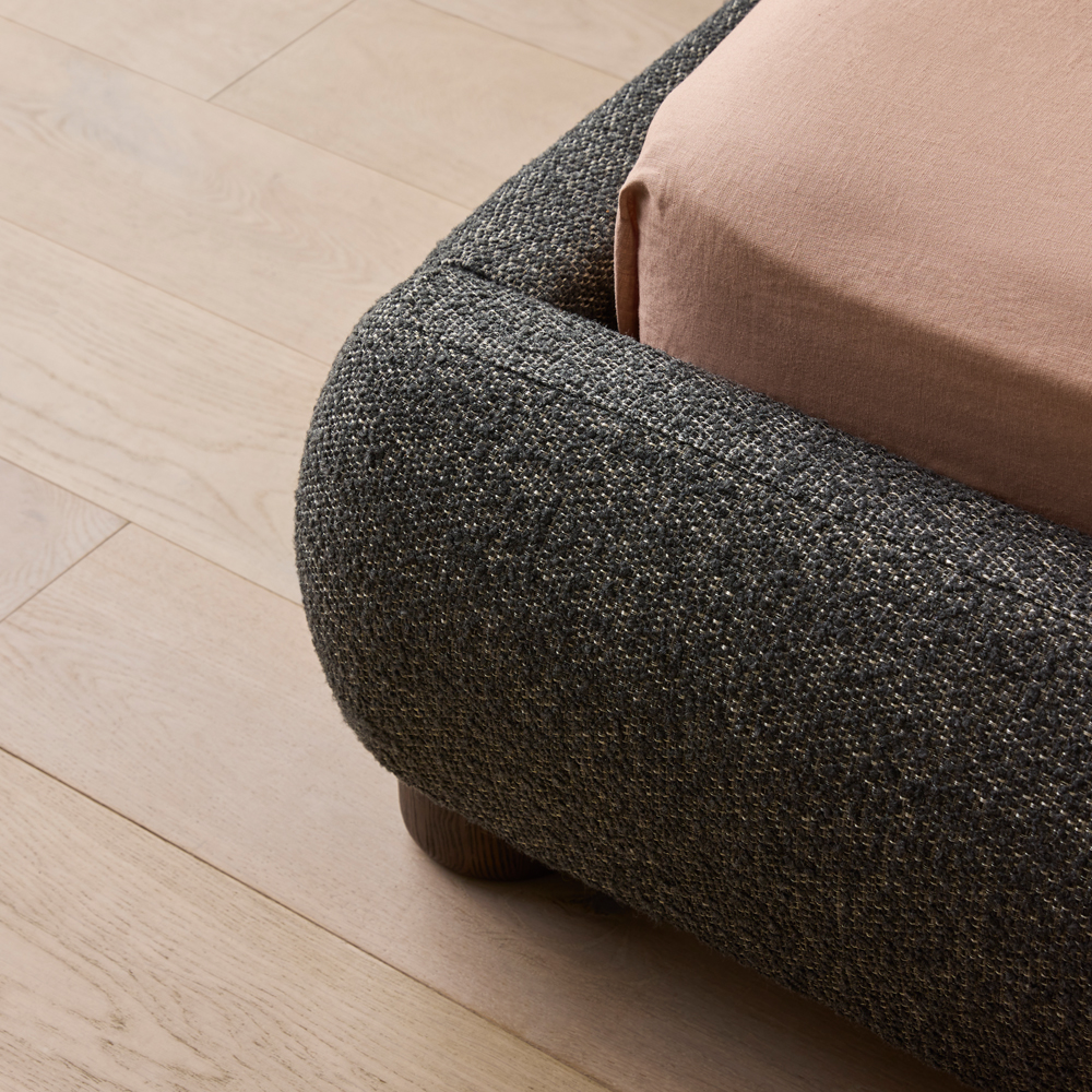 Zeus Black Full Bed | Adairs