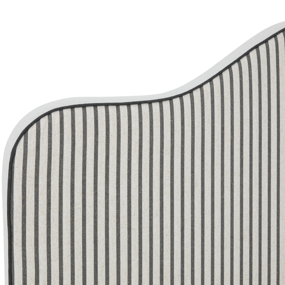 Cliveden Natural & Charcoal Stripe Reversible Bedhead | Adairs