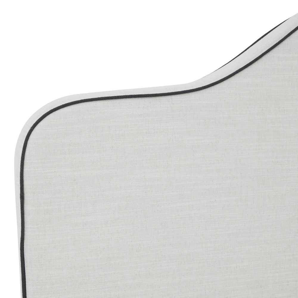 Cliveden Natural & Charcoal Stripe Reversible Bedhead | Adairs