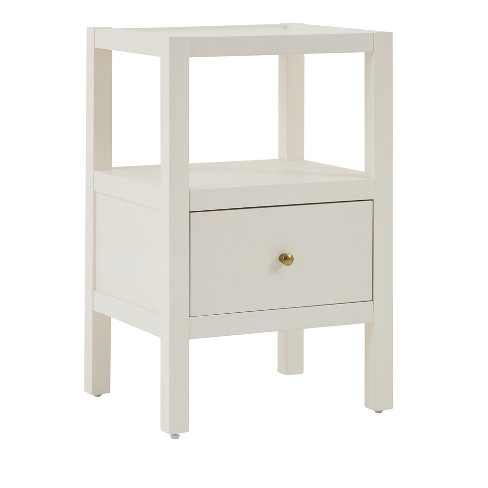 Gable Ivory Bedside Table | Adairs