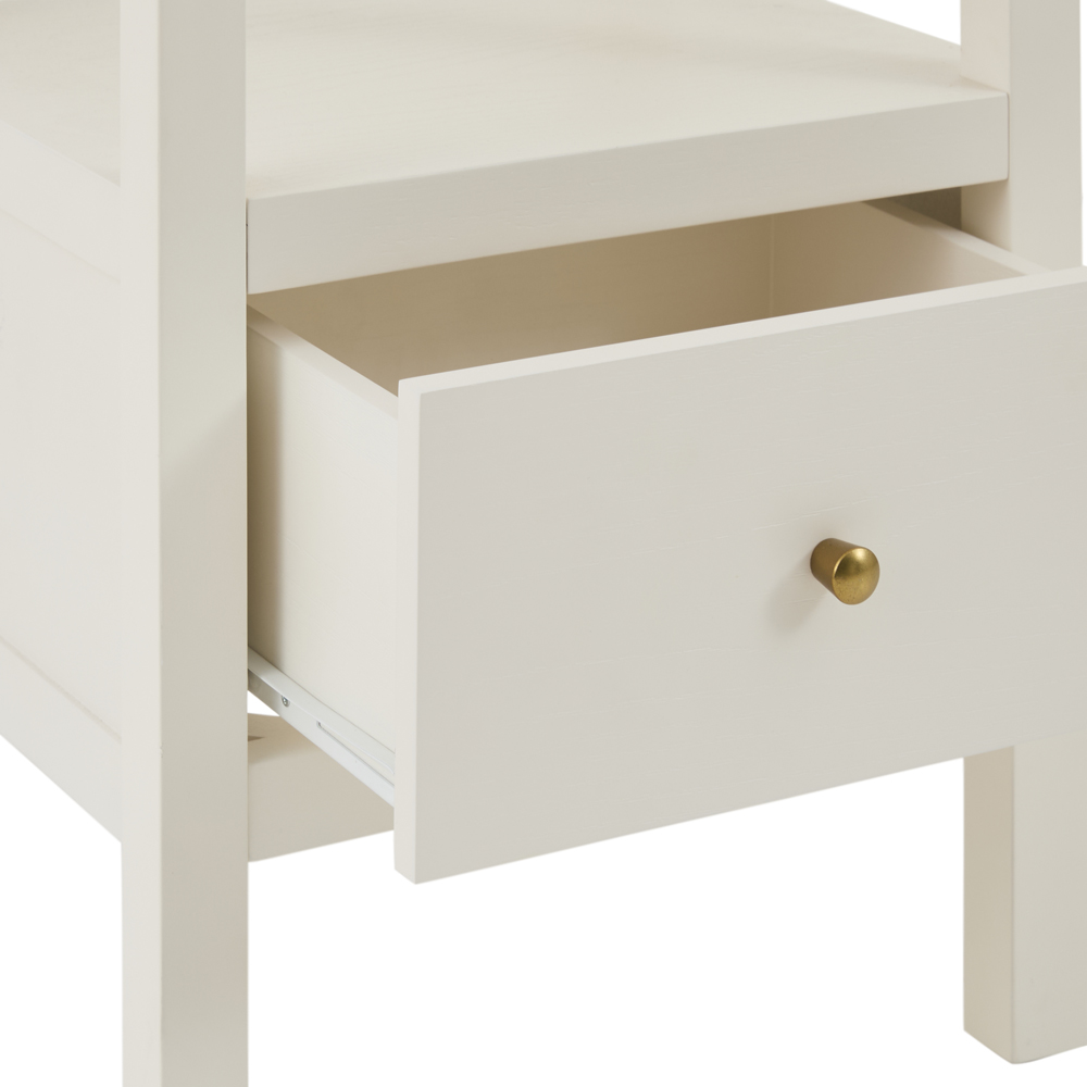 Gable Ivory Bedside Table | Adairs