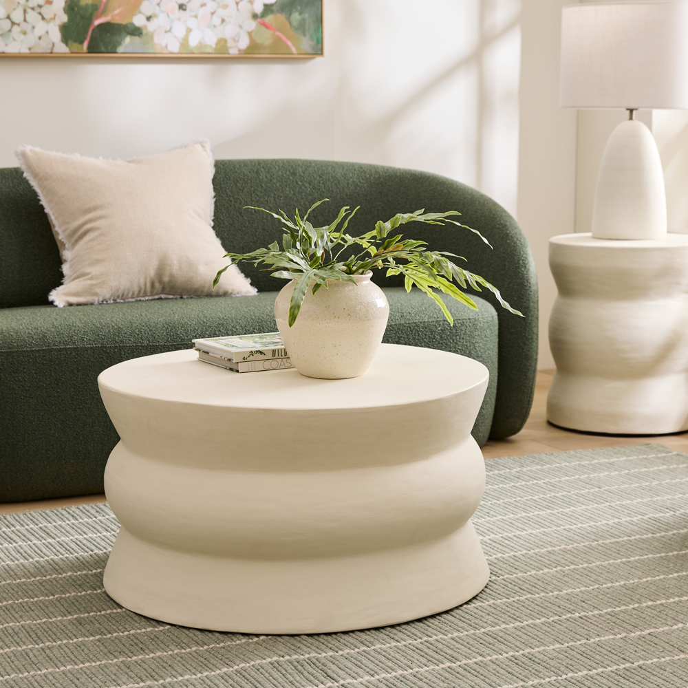 Avoca White Coffee Table | Adairs
