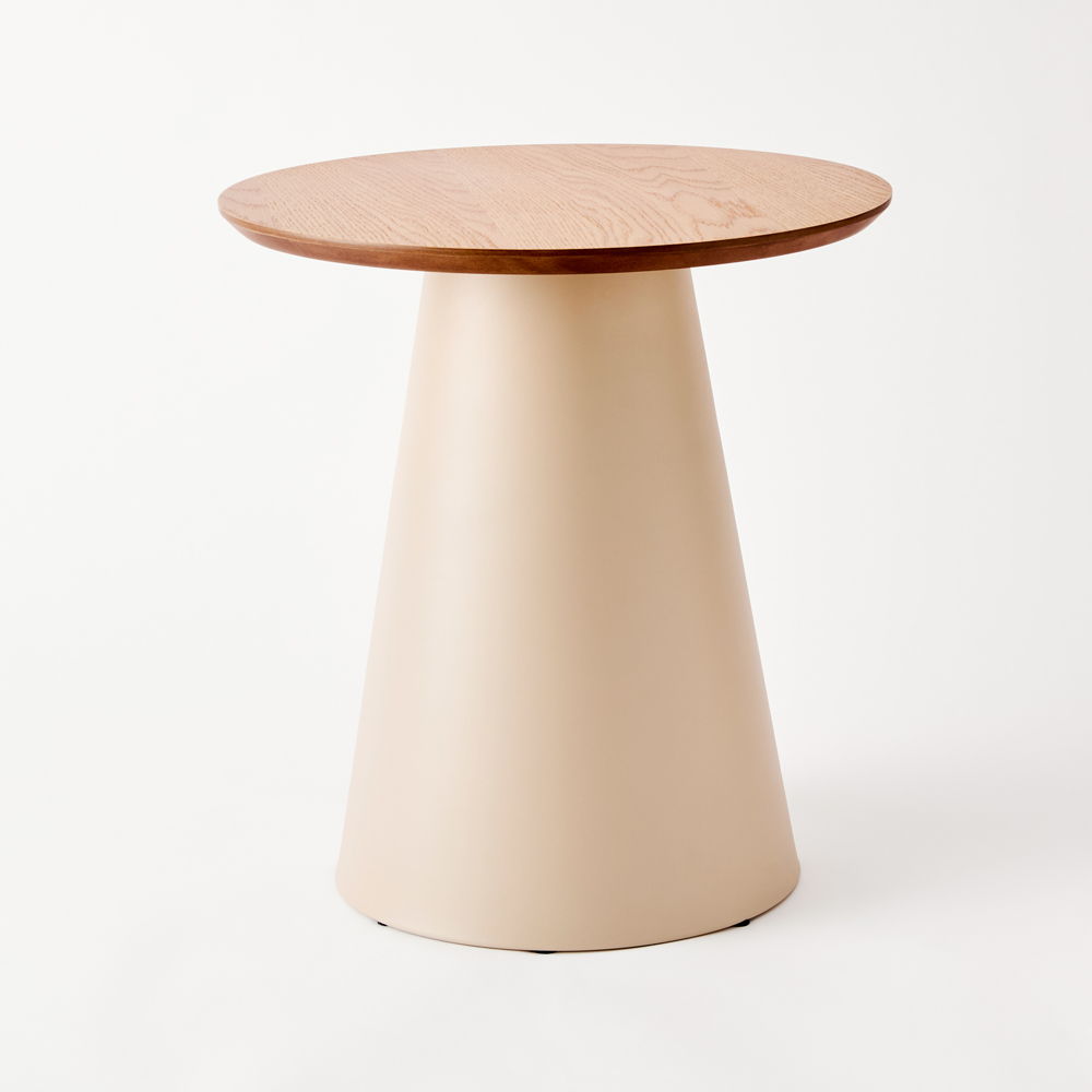 Kiel Oak & Dune Side Table | Adairs