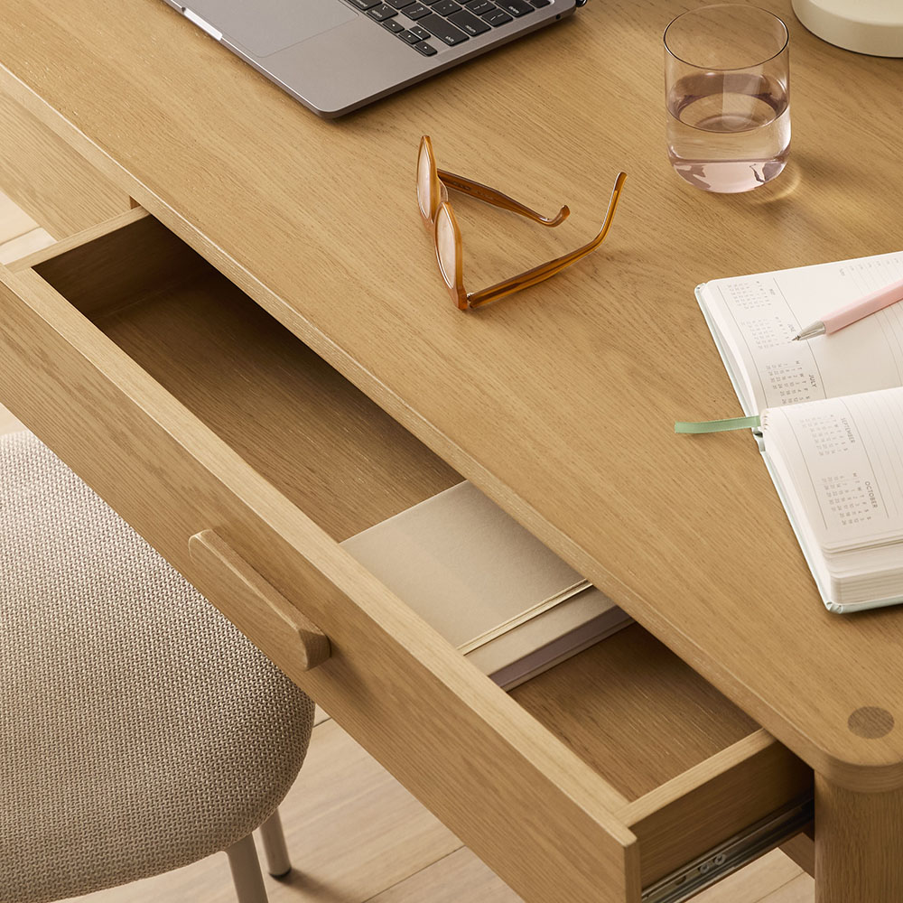 Mark Tuckey Boston Oak Desk | Adairs