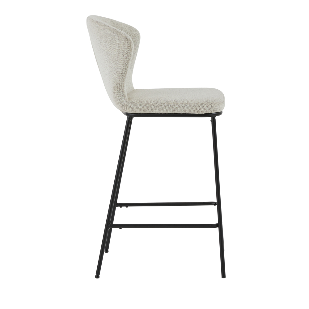 Viggo Pearl Boucle Counter Stool | Adairs