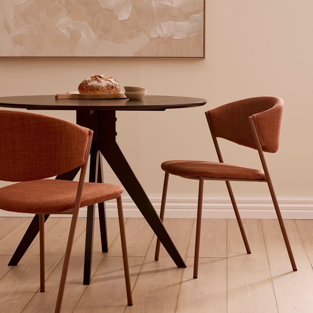 Malone Terracotta Dining Chair Set of 2 | Adairs