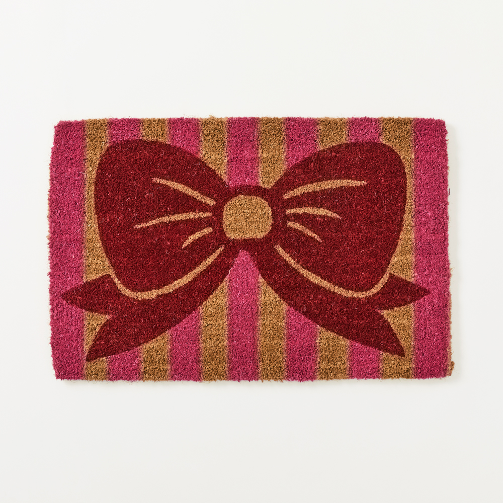 Coir Bow Stripe Doormat | Adairs
